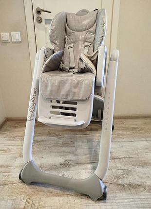 Стульчик для кормления chicco polly 2 start happy silver — цена 2750 ...