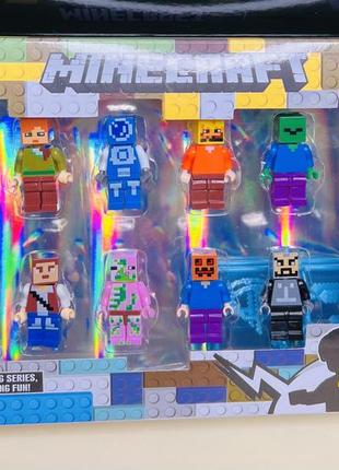 Набор майнкрафт 12 мини-фигурки лего minecraft — цена 350 грн в ...
