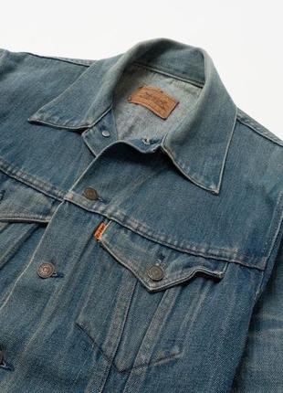 Levis 70505 0217 vintage 70s type 3 trucker orange tab two pocket denim jacket 2900 126650545