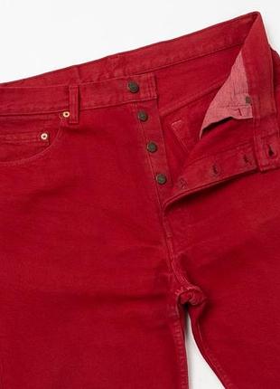 Levis 501 vintage red jeans 1992 2700 FRP135 YOKO Half Pants 11 133353664