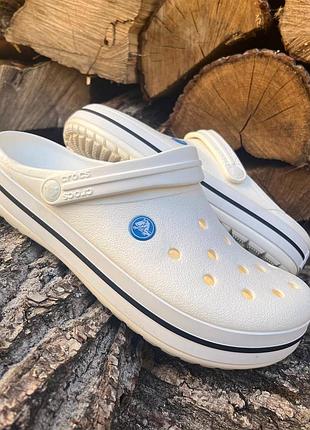 Crocs with white stripe store