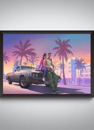 Постер гри gta 6 / гта 6 / grand theft auto 6 — ціна 70 грн у каталозі ...