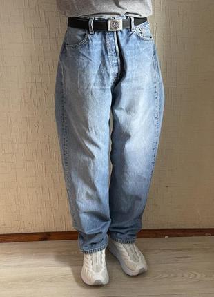Широкі джинси levis 501 baggy голубі штаны левайсы широкие vntg 38×34 ...