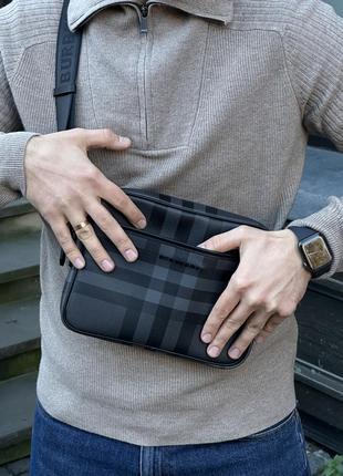 Burberry muswell shoulder crossbody bag dark grey 3600 180773533 my burberry black
