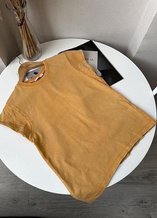 Жовтий варений топ футболка щільна бавовна zara — купити в Україні ...