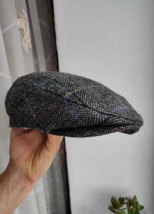 Кепка жиганка вовняна m&s 56-58 восьмиклинка кашкет картуз harris tweed ...