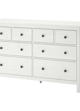 Комод икеа деревяний білий белый комод деревяный хемнес hemnes 8 ящиков ...