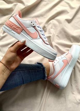 Кроссовки женские nike air force 1 shadow летние, кожаные найк аир форс ...