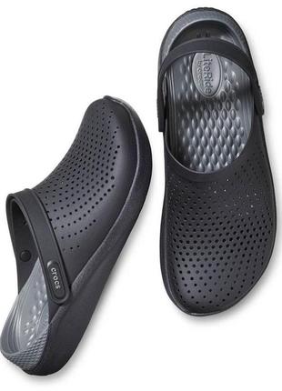 LiteRide crocs mens literide 360 pacer 116111418 LiteRide crocs literide clog black smoke grey mens 1774