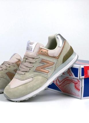 Женские кроссовки new balance classic 574 оливковые — цена 3134 грн в ...